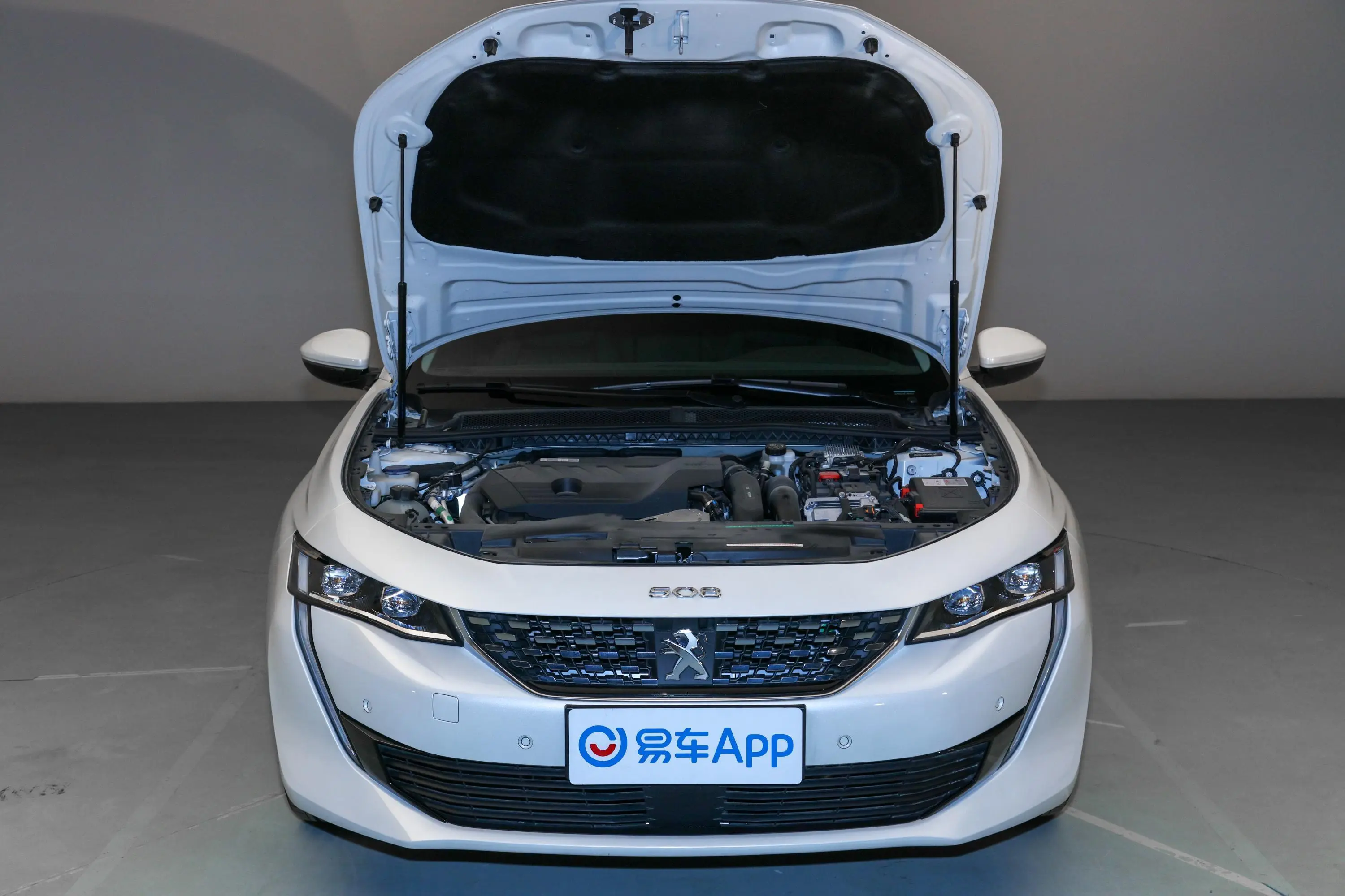 【标致508L PHEV1.6T 手自一体 插混科技版发动机舱整体图片-汽车图片大全】-易车