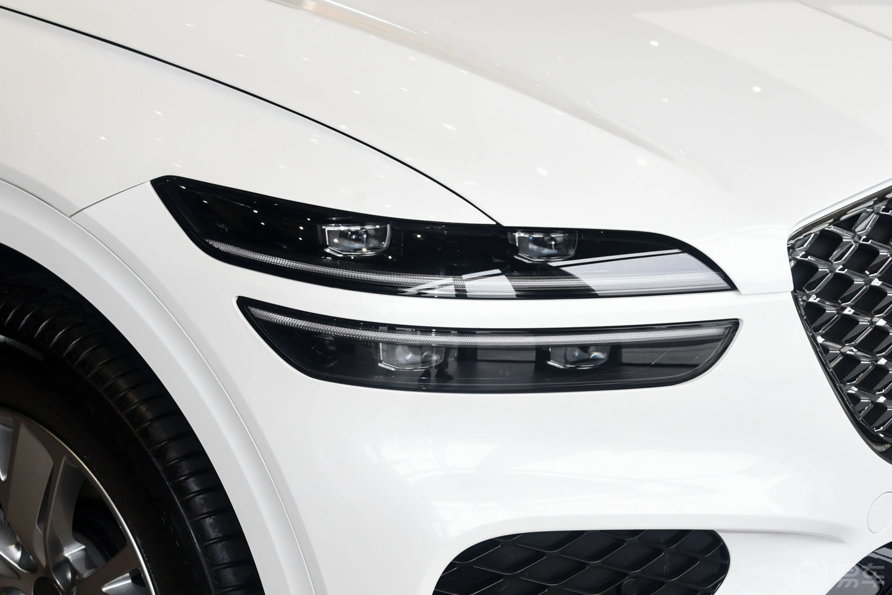 【捷尼赛思GV702.5T 两驱豪华版大灯侧45度俯拍图片-汽车图片大全】-易车